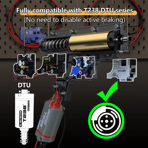 T238 Brushless Motor High Thermal Efficiency High Torque & Speed ...