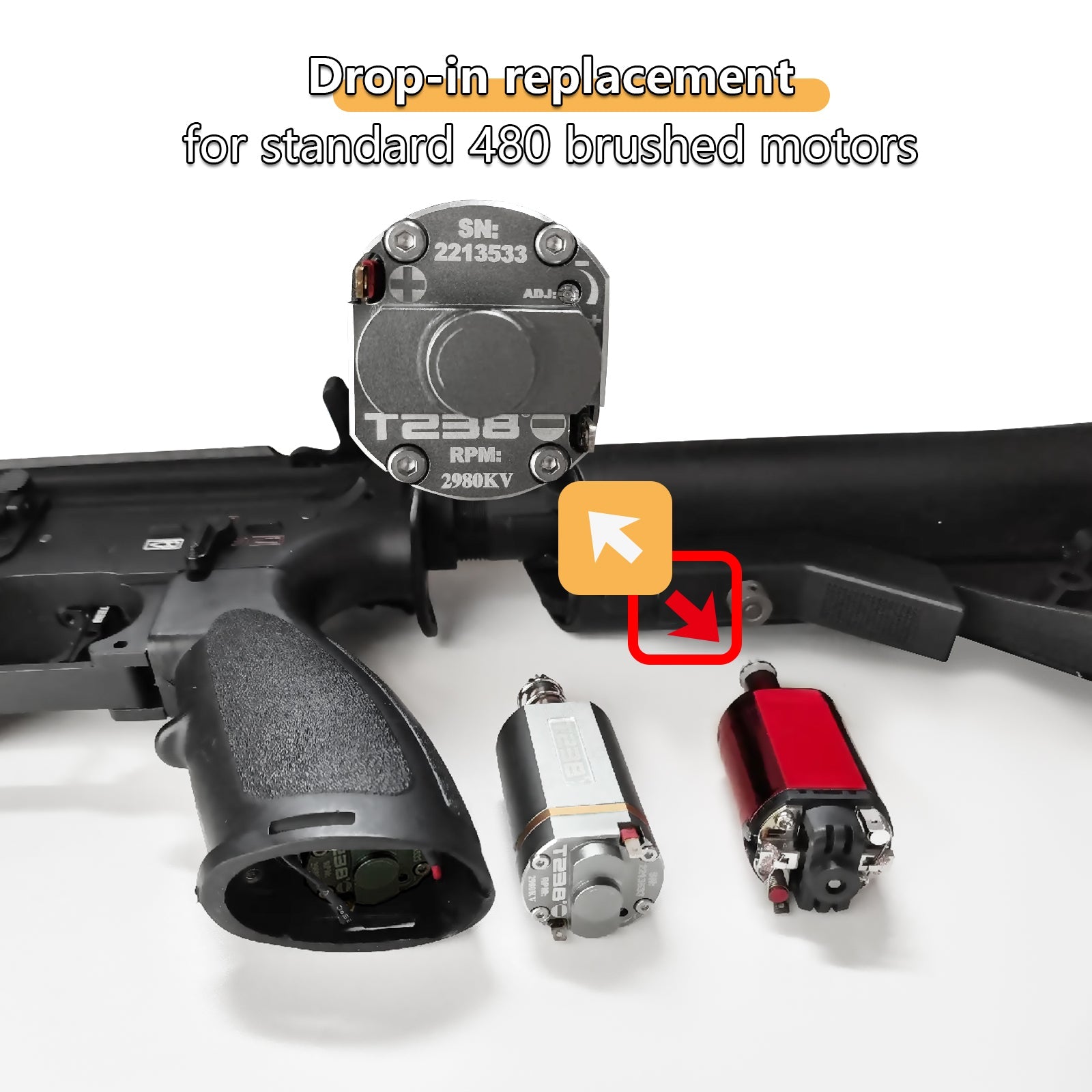 T238 Brushless Motor High Thermal Efficiency High Torque & Speed ...